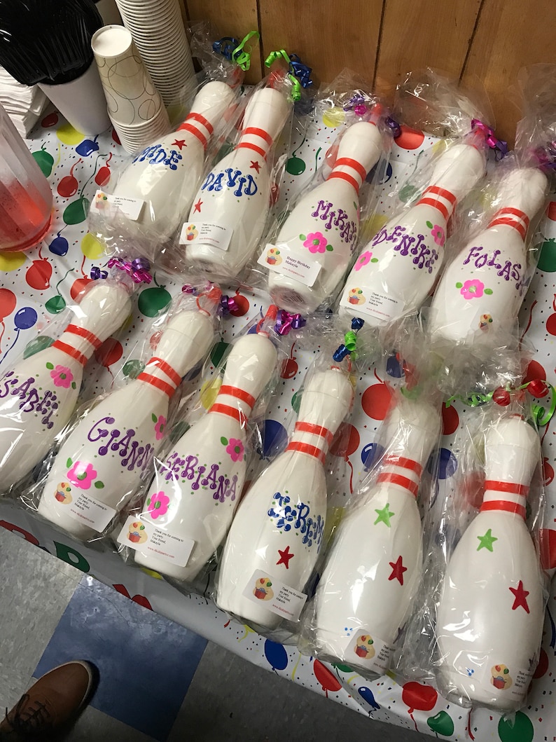 Bowling Pin Sipper/water Bottle/personalized Party Favors - Etsy
