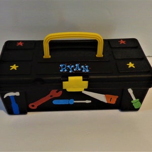 Boys Personalized Storage Box/toolbox/tackle Box/accessory Case - Etsy