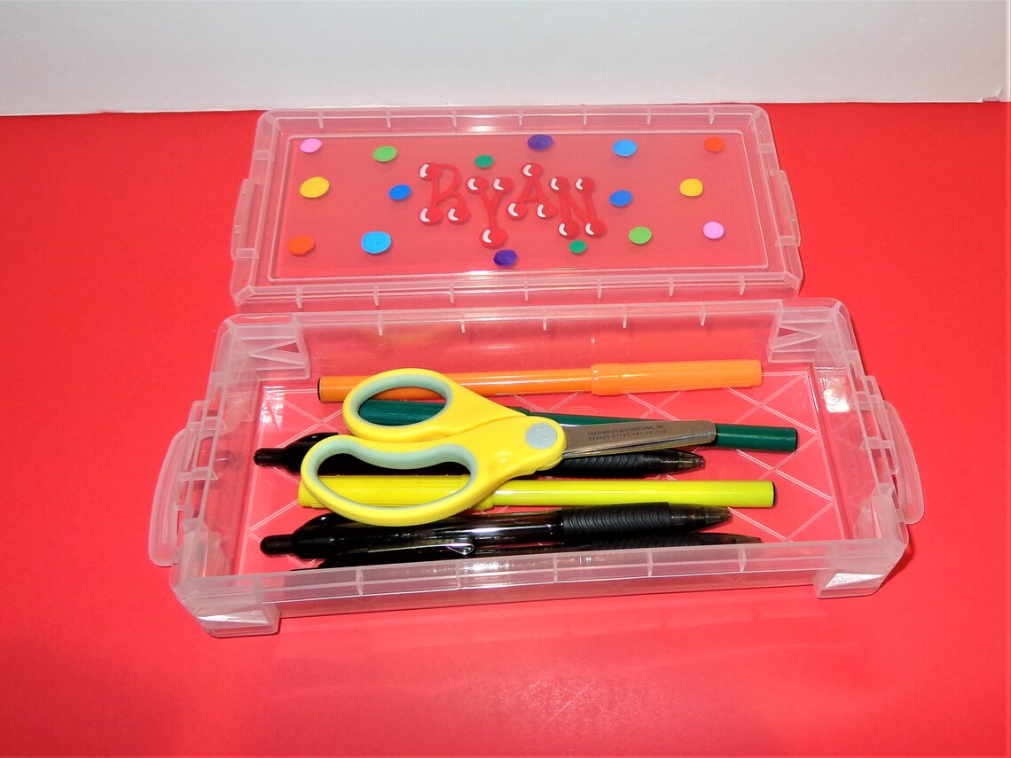 Personalized Pencil Box/craft Storage Box | Etsy