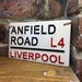 LIVERPOOL-Anfield Road-Football Sign-London Street | Etsy