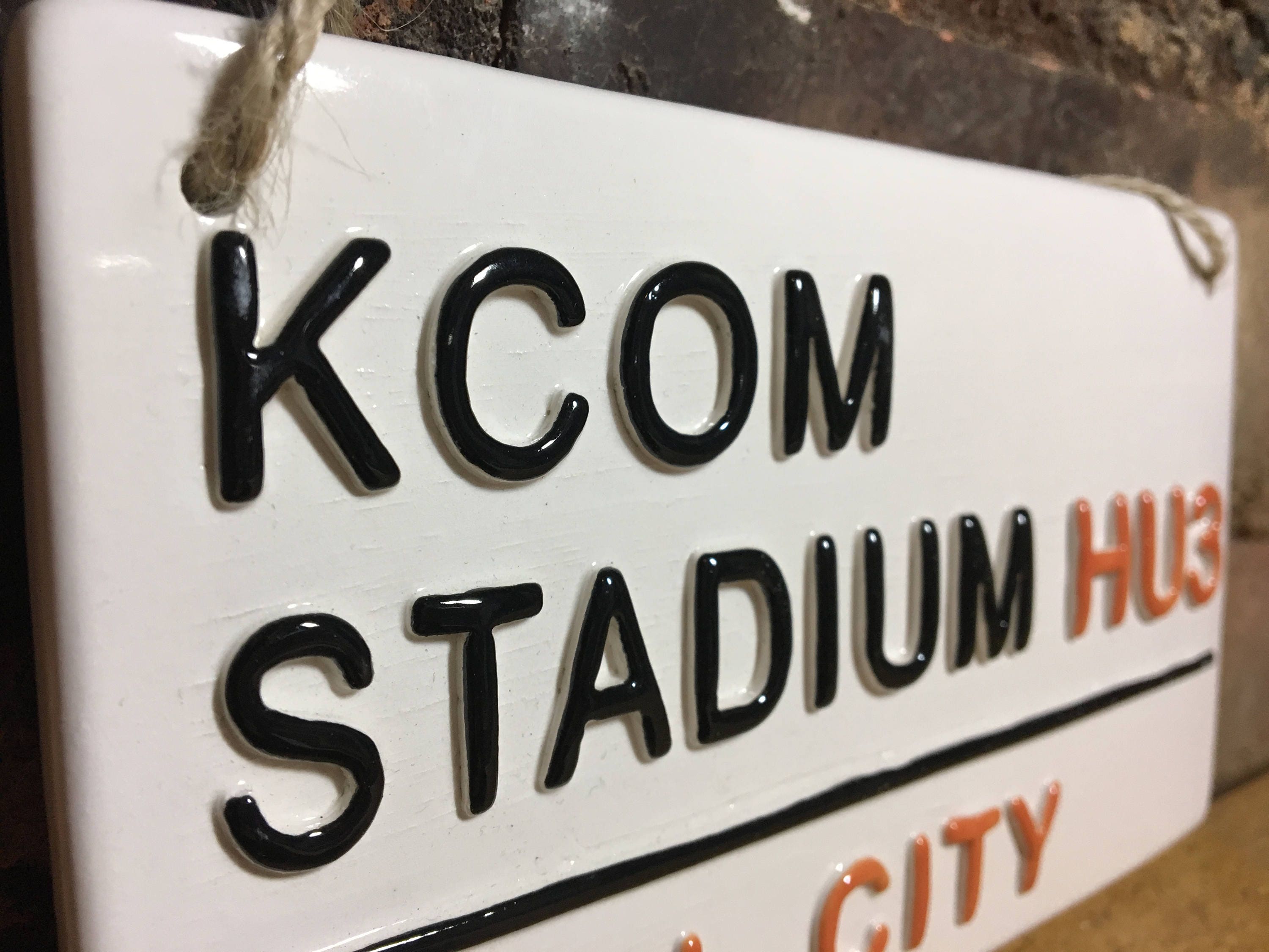 HULL CITY-Kcom Stadium-London Street Sign-Football | Etsy