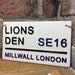 MILLWALL London-lions Den-football Street Sign-london Street Sign ...