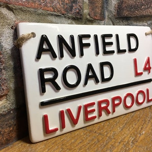 Liverpool-anfield Road-football Sign-london Street Sign-football Gift ...