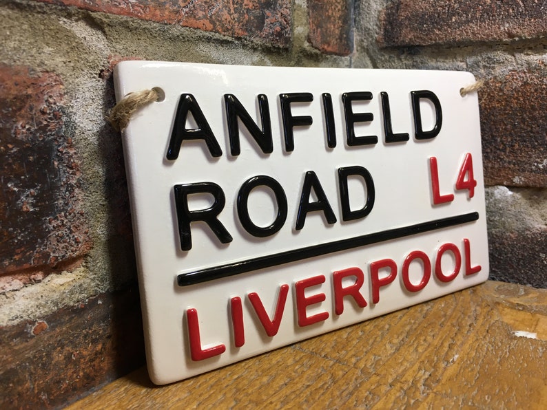 Liverpool-anfield Road-football Sign-london Street - Etsy UK