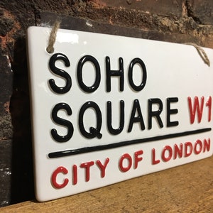 SOHO Square-london Street Sign-city of London-wall Art-wall Sign ...