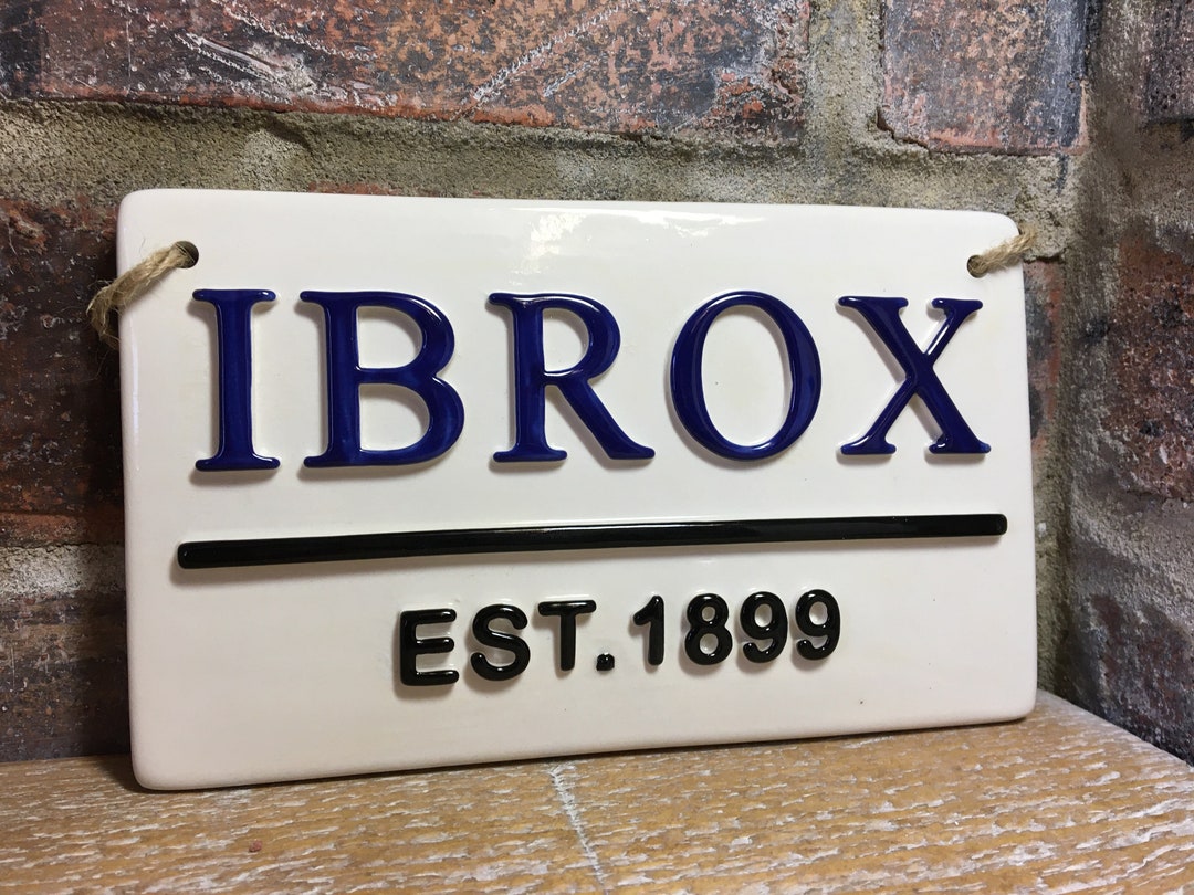 Rangers-ibrox-football Sign-football Club-grandad-plaque-man Cave ...