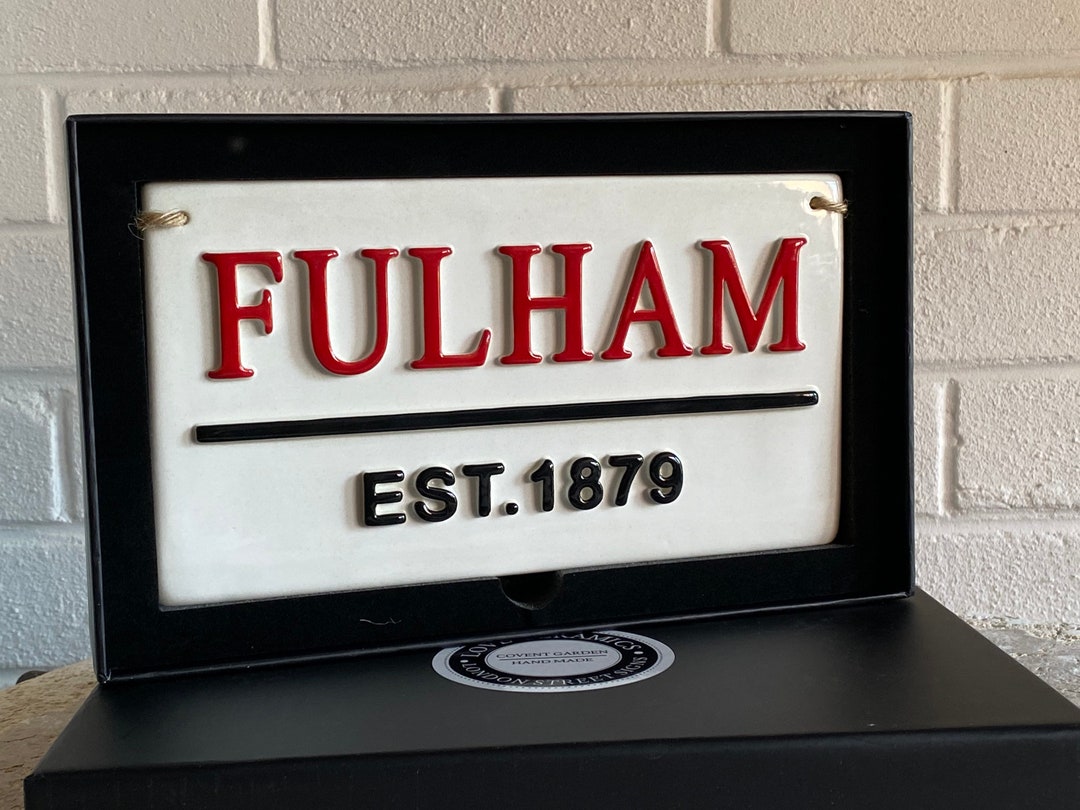 Fulham-craven Cottage-football Sign-london Street Sign-football Gifts ...