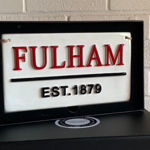 Fulham-craven Cottage-football Sign-london Street Sign-football Gifts ...