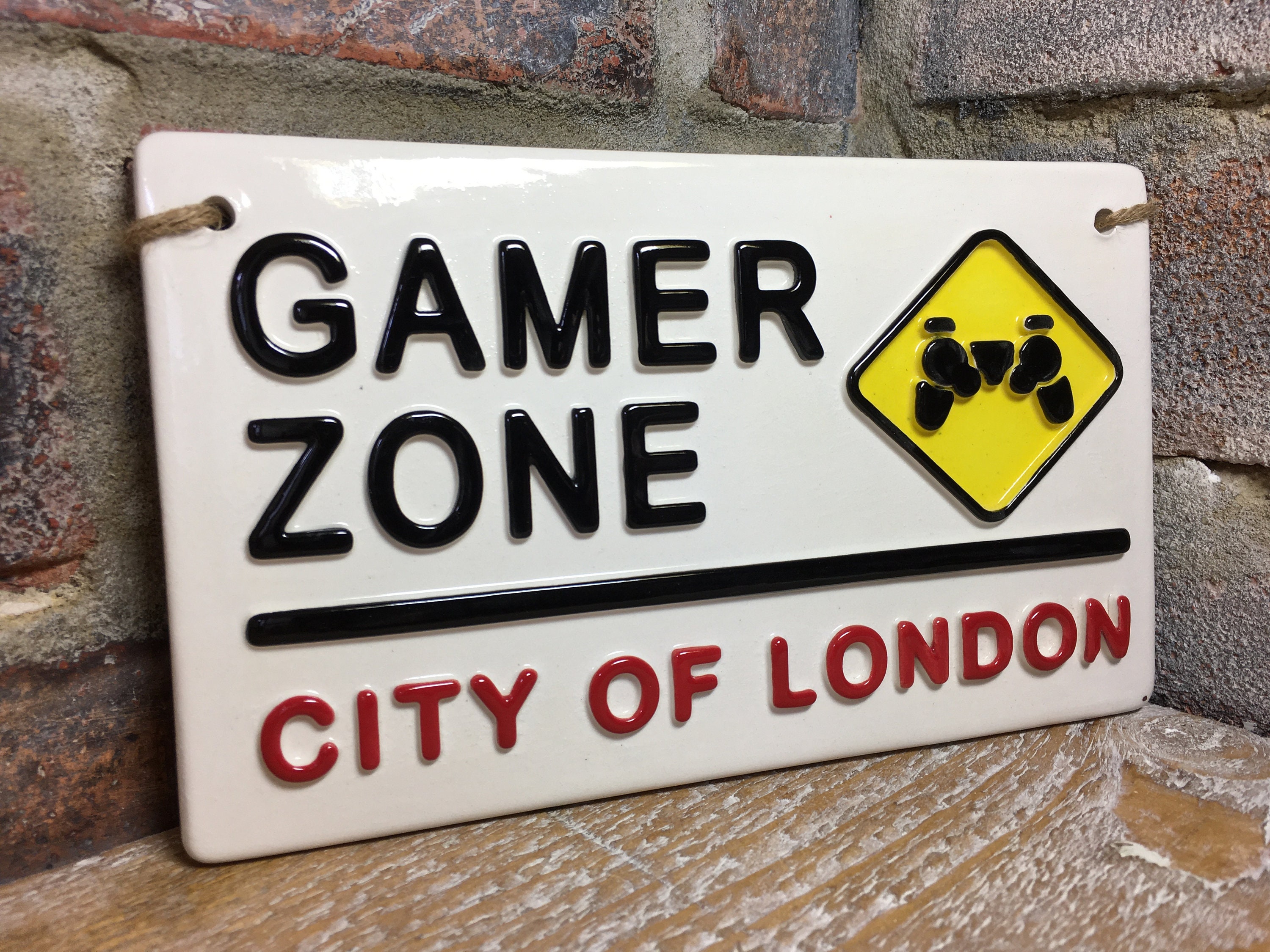 GAMER Zone-london Street Sign-gamer-boys Den-man Cave-games | Etsy