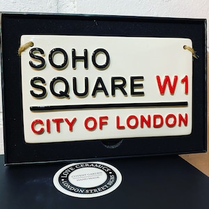 SOHO Square-london Street Sign-city of London-wall Art-wall Sign ...