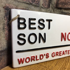 BEST Son-worlds Greatest Son-london Street Sign-number One Son-love You ...