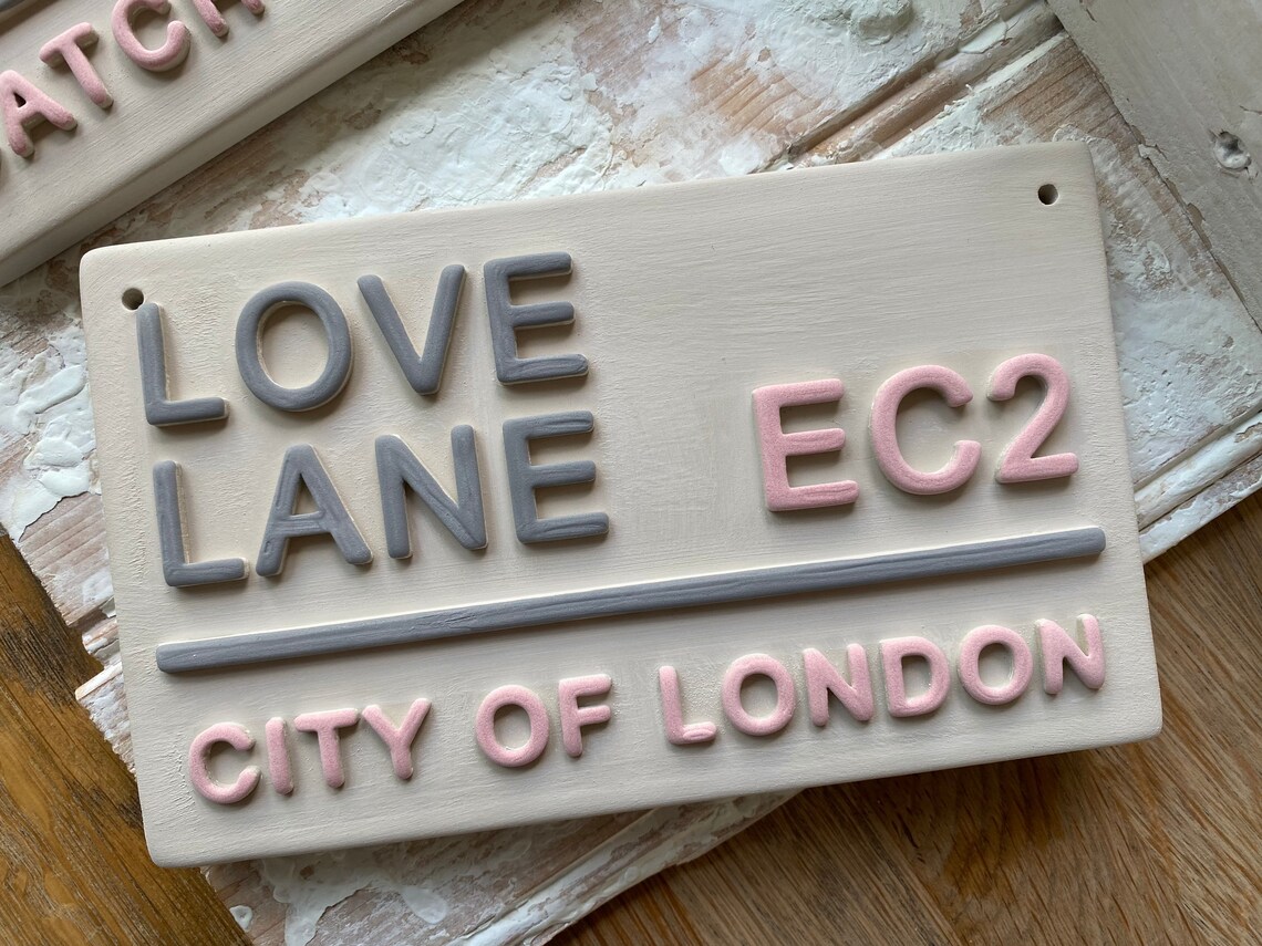 LOVE Lane-london Street Sign-love Gift-friend-family-love - Etsy UK