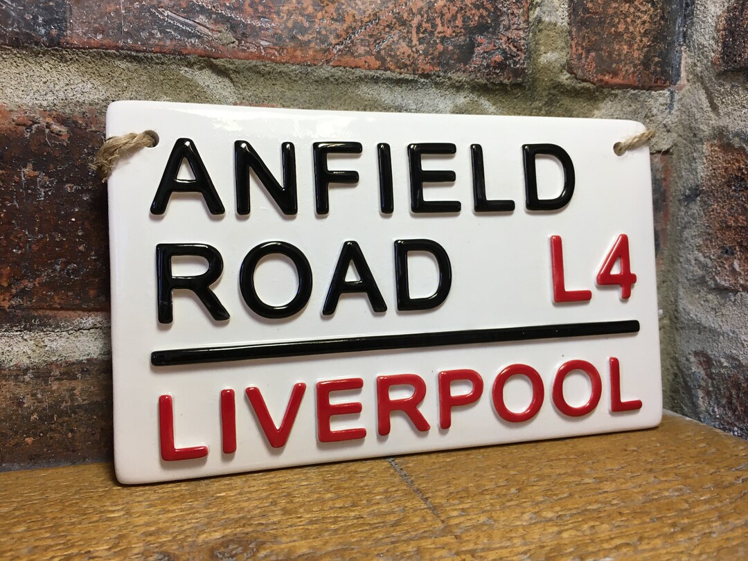 Liverpool-anfield Road-football Sign-london Street Sign-football Gift ...