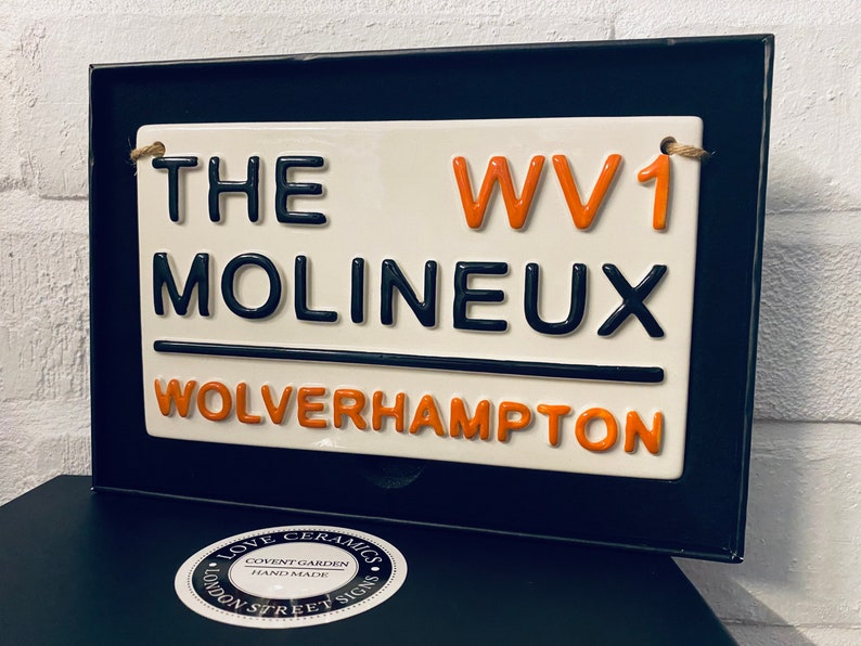 Wolverhampton-the Molineux-football Street Sign-london Street - Etsy