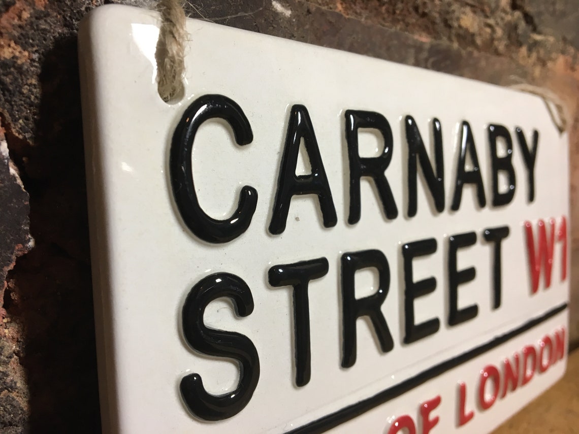CARNABY Street-city of London-london Street Sign-london - Etsy