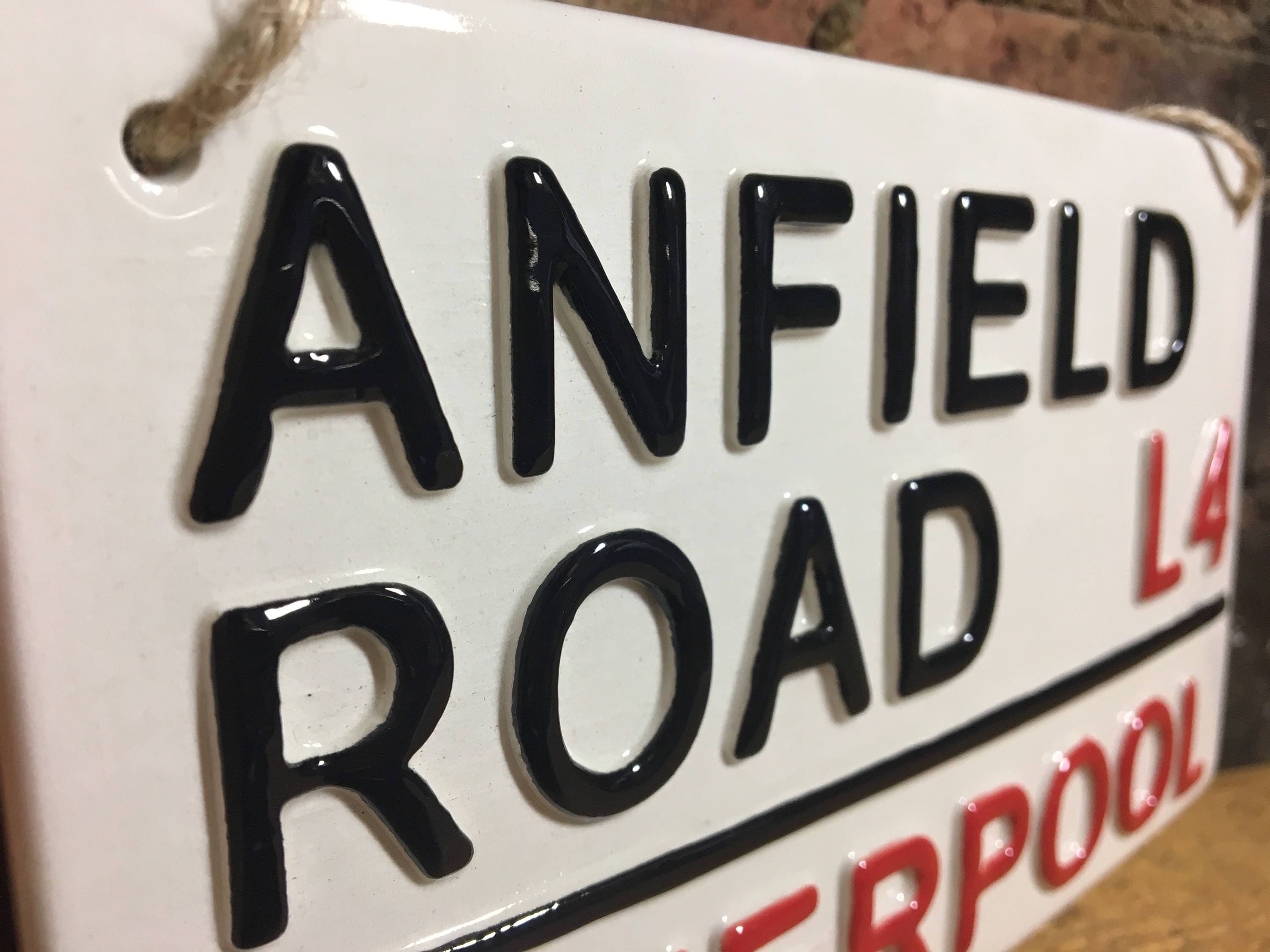LIVERPOOL-Anfield Road-Football Sign-London Street | Etsy