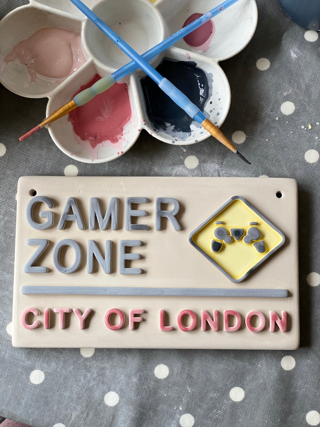 GAMER Zone-london Street Sign-games Room-computer Plaque-xbox ...