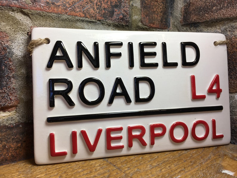 Liverpool-anfield Road-football Sign-london Street - Etsy UK