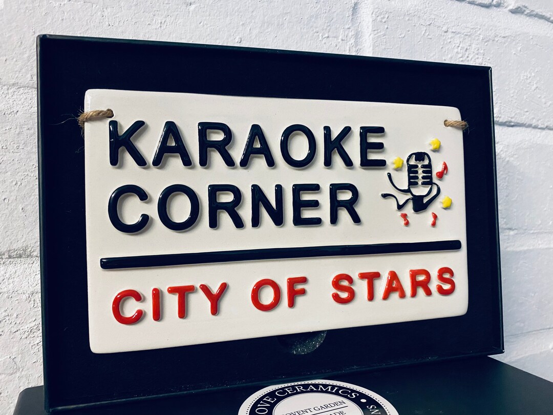KARAOKE Corner-city of Stars-london Street Sign-music Wall Sign-singing ...