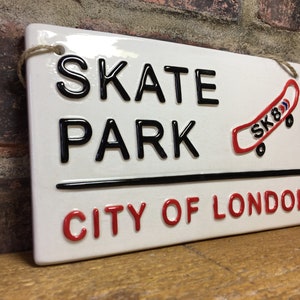 SKATE Park-london Street Sign-city of London-skating-skate Boarding ...