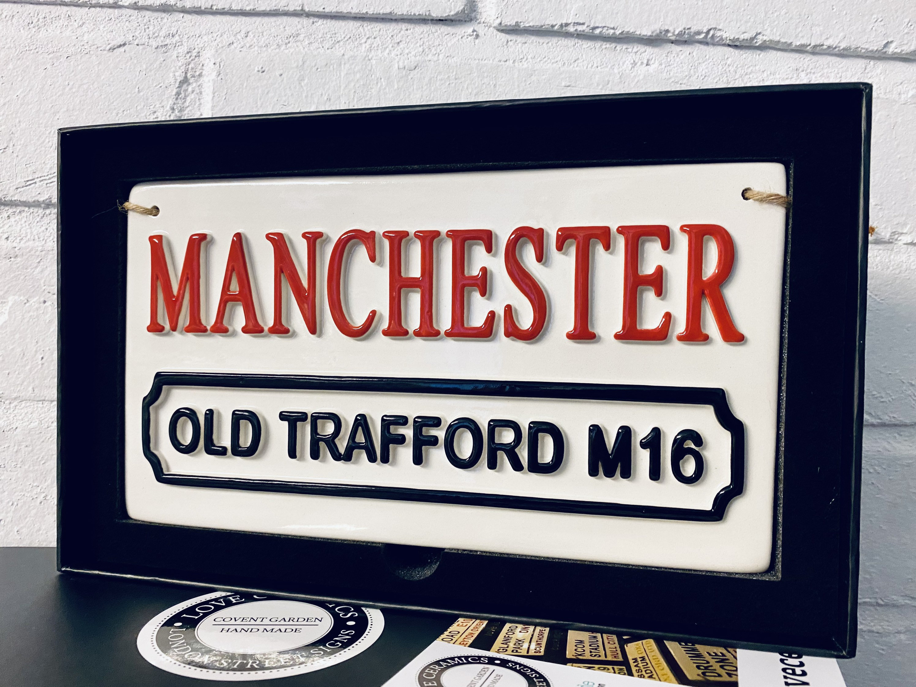 MANCHESTER United-football Sign-old Trafford-football Street - Etsy Ireland
