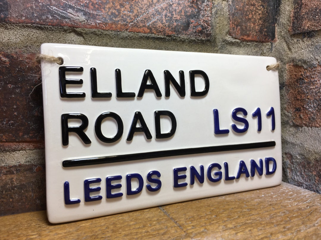 Leeds-elland Road-football Street Sign-london Street Sign-football ...