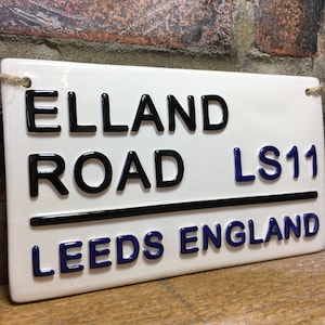 Leeds-elland Road-football Street Sign-london Street Sign-football ...