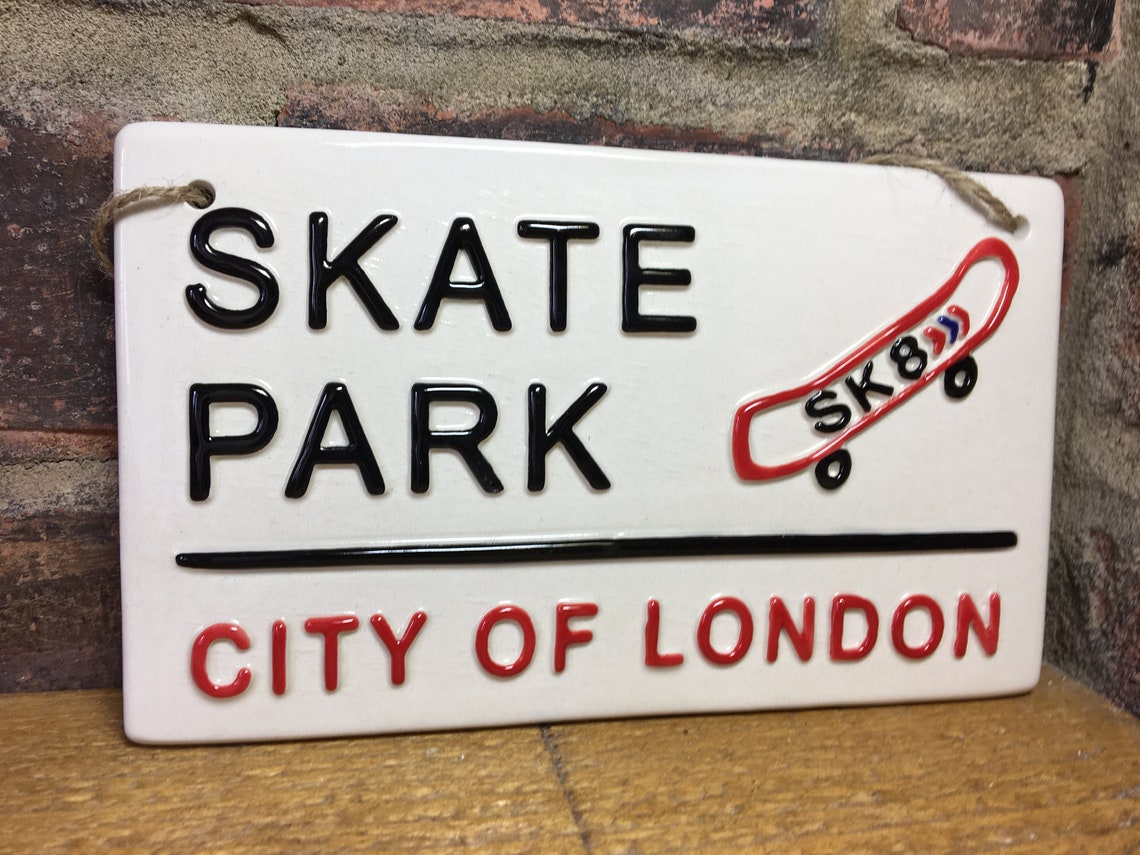 SKATE Park-london Street Sign-city of London-skating-skate | Etsy