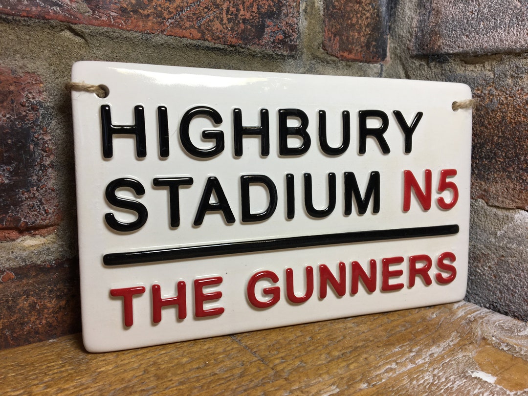 Arsenal-highbury Stadium-the Gunners-london Street Sign-football Sign ...