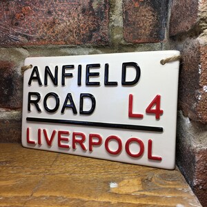 Liverpool-anfield Road-football Sign-london Street Sign-football Gift ...