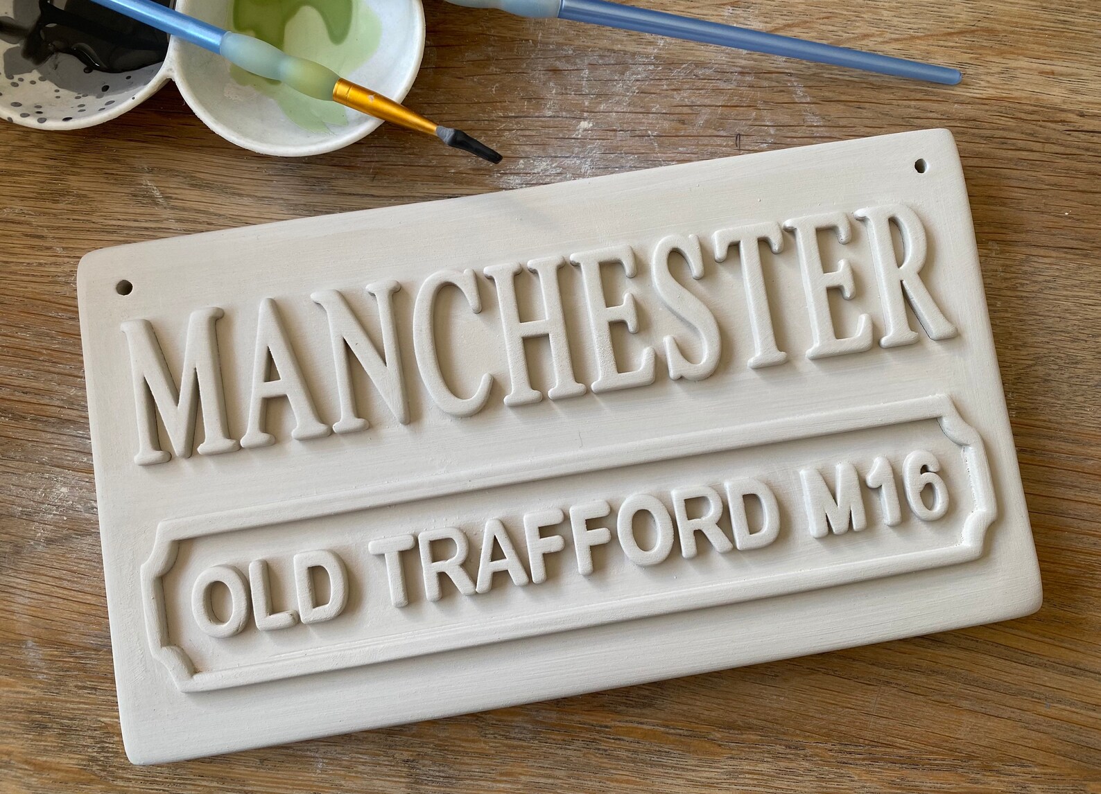 MANCHESTER United-football Sign-old Trafford-football Street Sign-man ...