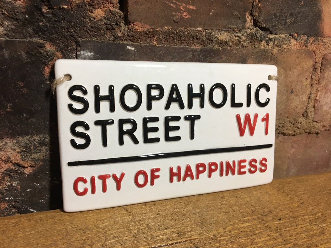 SHOPAHOLIC Street-shopping Gift-teenager-bedroom Decor-gifts for Her ...