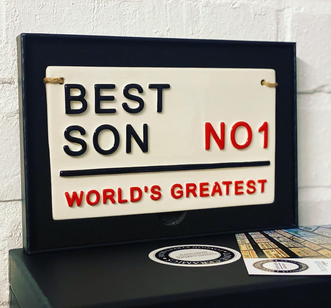 BEST Son-worlds Greatest Son-london Street Sign-number One Son-love You ...