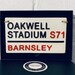 Barnsley-oakwell Stadium-football Club-football Sign-football Plaque ...