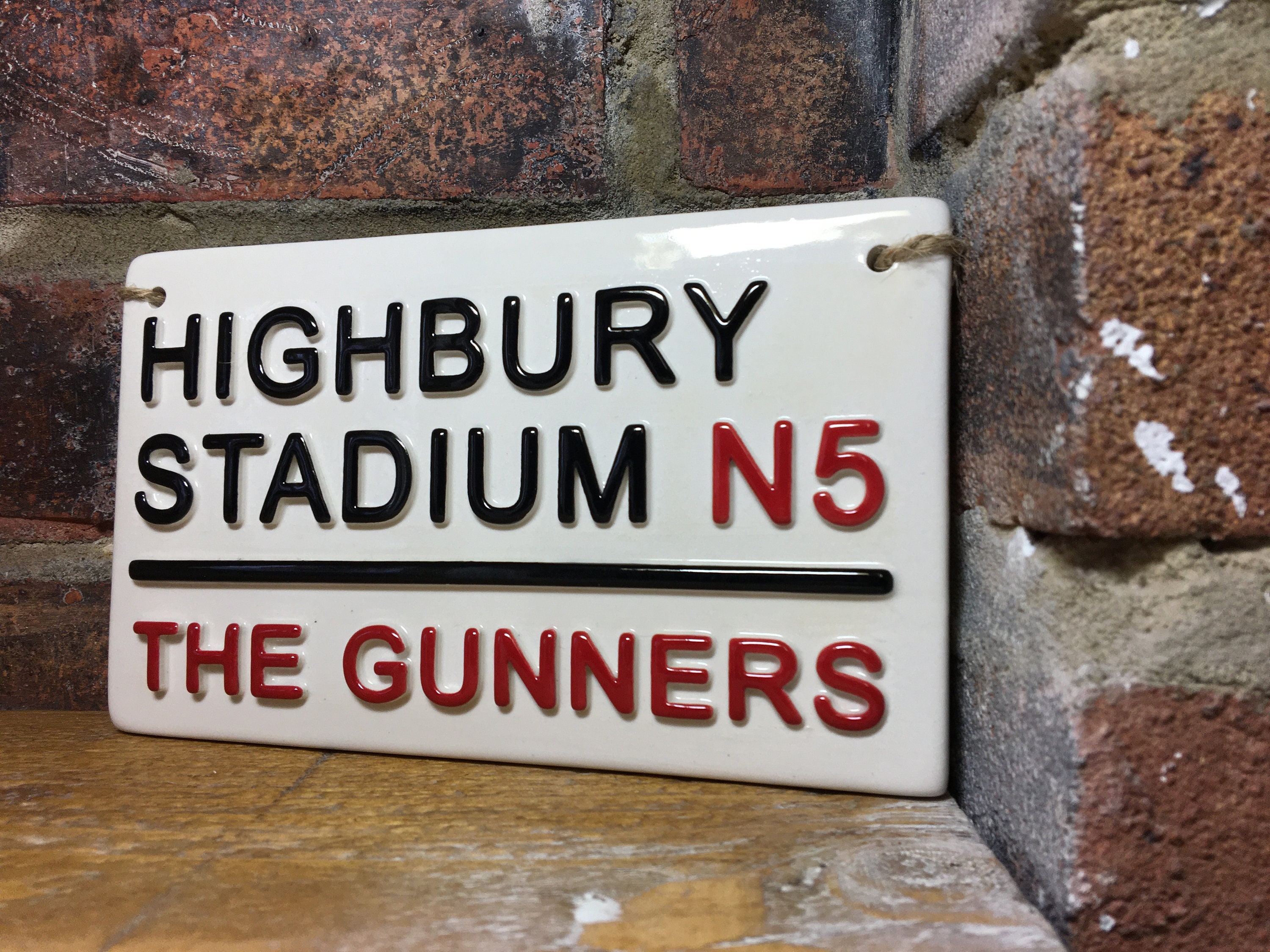 Handmade Arsenal Highbury Stadium Ceramic Sign: Football Gift - Etsy UK