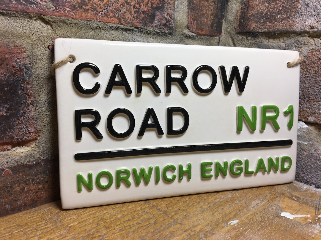 NORWICH England-carrow Road-football Street Sign-london Street Sign ...
