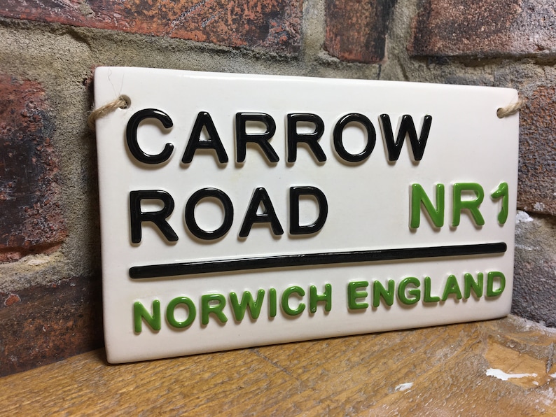 NORWICH England-carrow Road-football Street Sign-london Street - Etsy