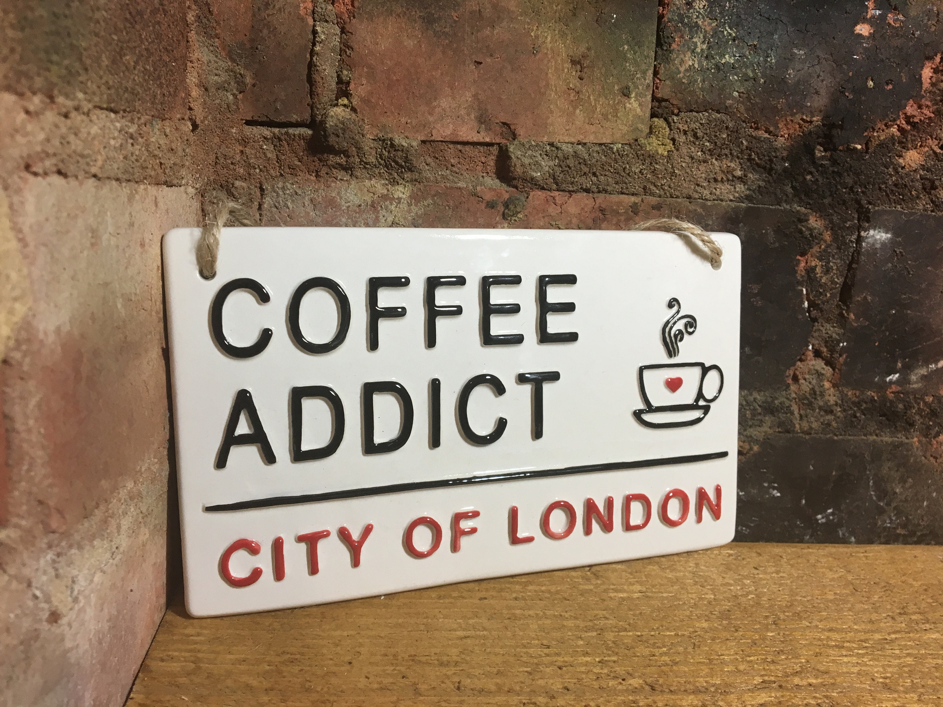 COFFEE Addict-london Street Sign-cafe Wall Sign-coffee - Etsy UK