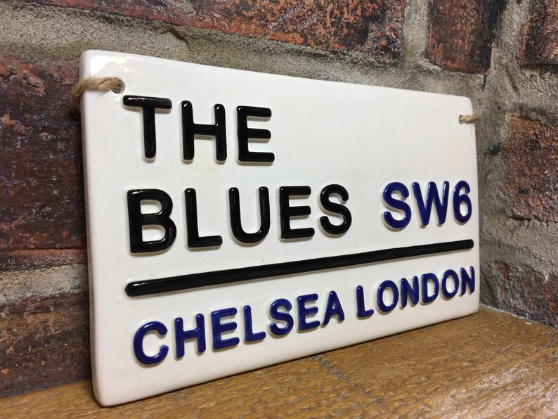 CHELSEA Football Street Sign-The Blues-London Street | Etsy