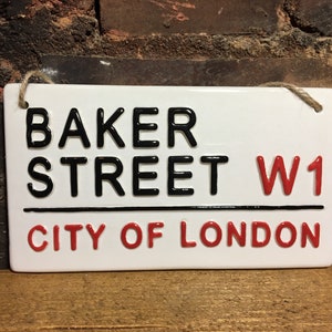 BAKER Street-london Street Sign-baking-kitchen Decor-cakes-kitchen Sign ...
