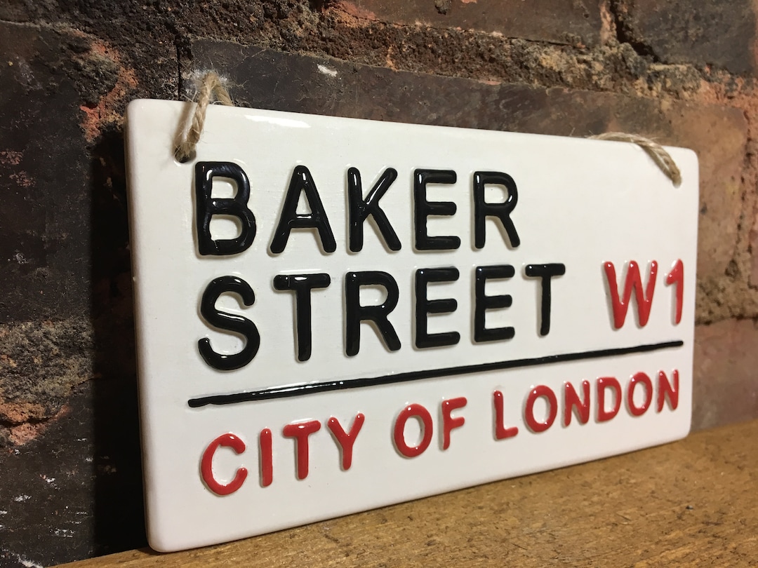 BAKER Street-london Street Sign-baking-kitchen Decor-cakes-kitchen Sign ...