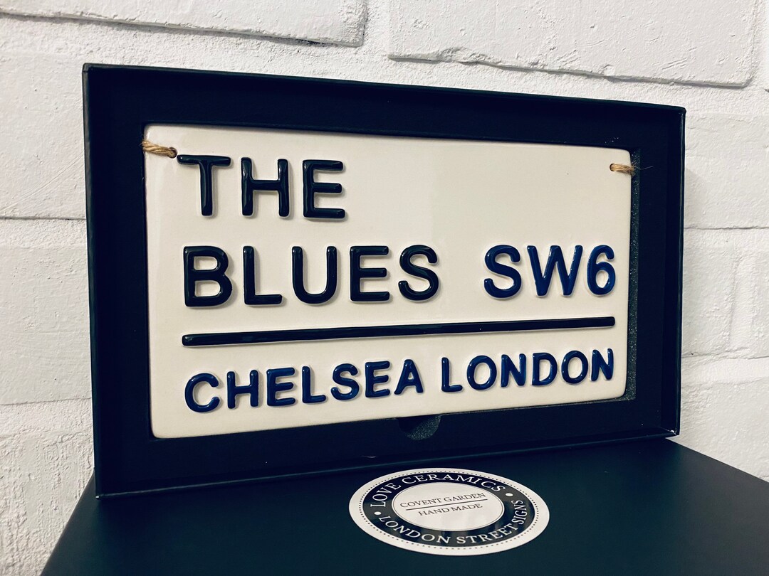 CHELSEA Football Street Sign-the Blues-london Street Sign-football Sign ...