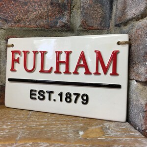 Fulham-craven Cottage-football Sign-london Street Sign-football Gifts ...