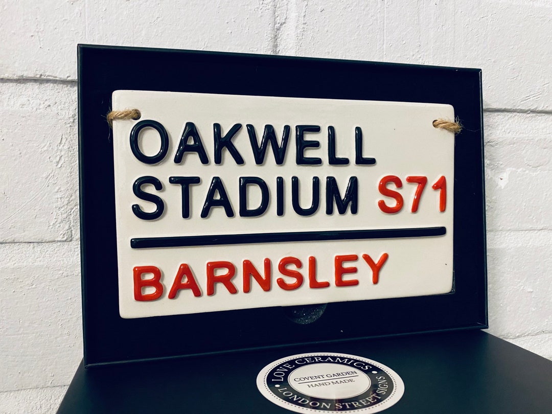 Barnsley-oakwell Stadium-football Club-football Sign-football Plaque ...