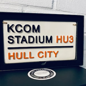 HULL City-kcom Stadium-london Street Sign-football Sign-football Plaque ...