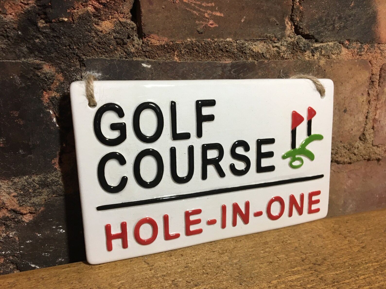 GOLF Course-hole in One-golf Course-golf Sign-man Cave-london - Etsy