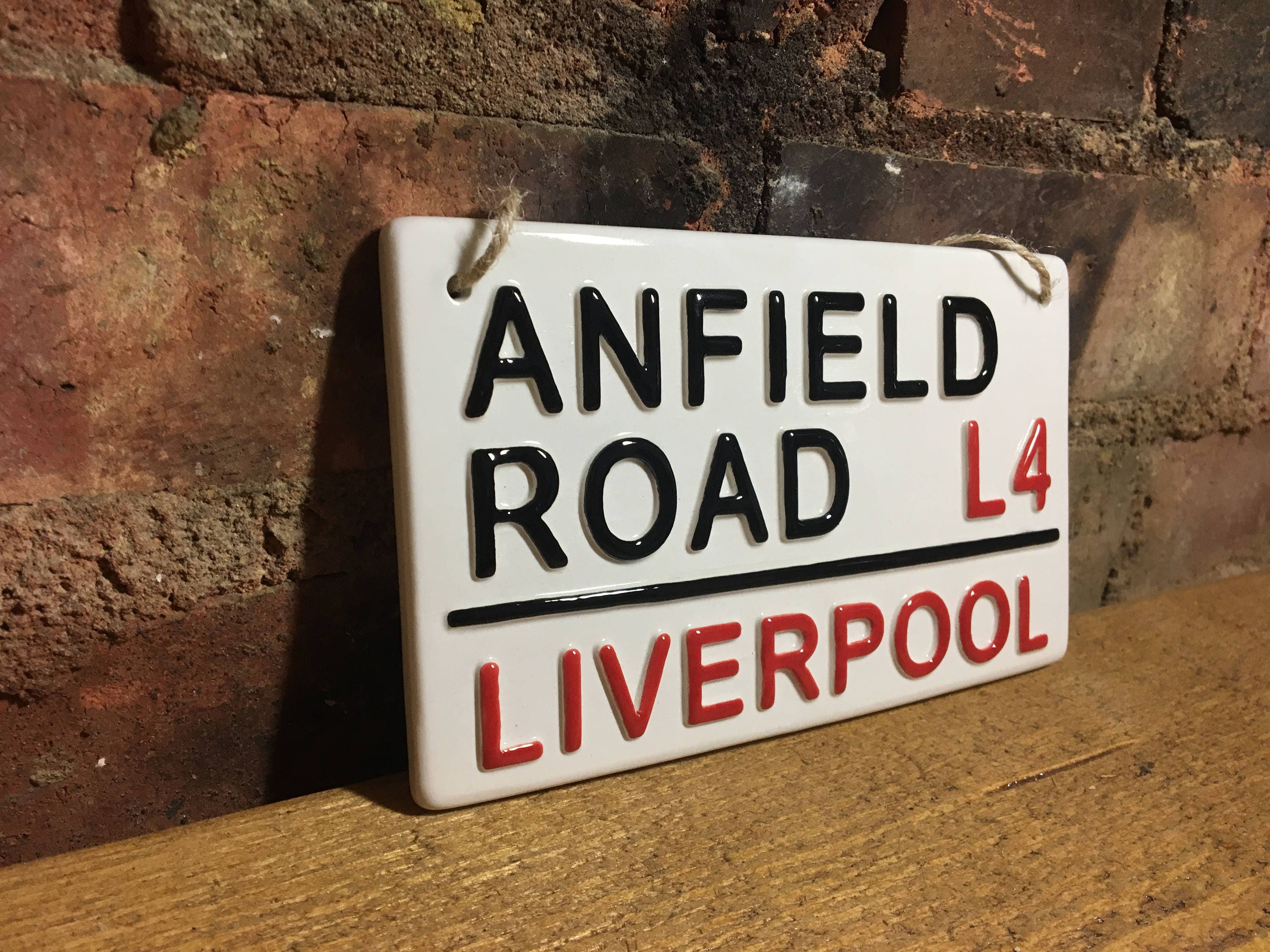 LIVERPOOL-Anfield Road-Football Sign-London Street | Etsy