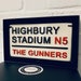 Handmade Arsenal Highbury Stadium Ceramic Sign: Football Gift - Etsy UK