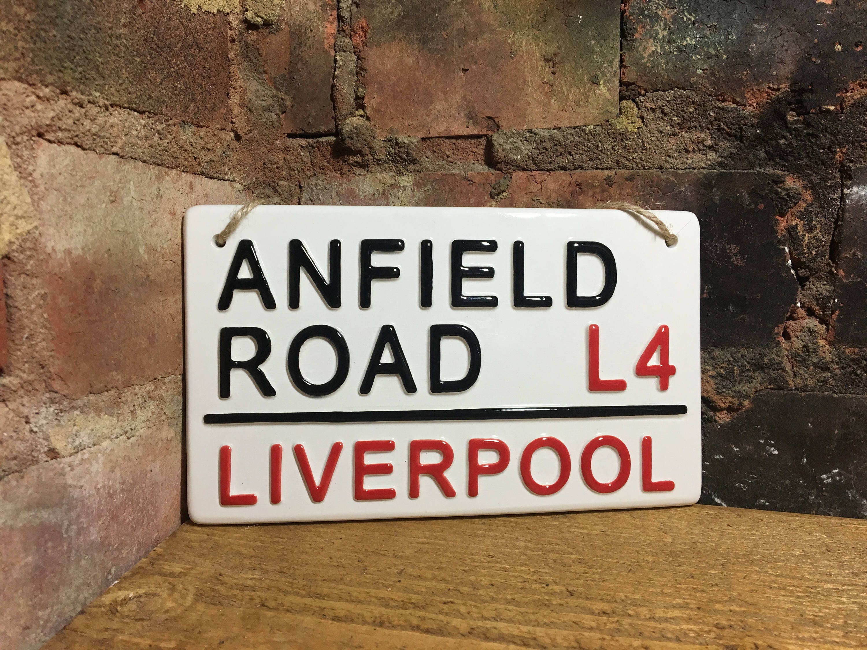 LIVERPOOL-Anfield Road-Football Sign-London Street | Etsy