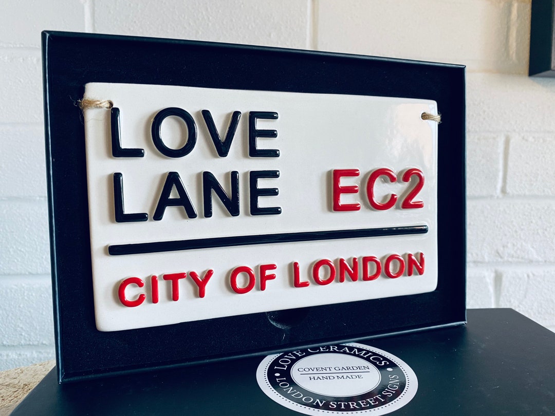 LOVE Lane-london Street Sign-love Gift-friend-family-love Sign-wall ...